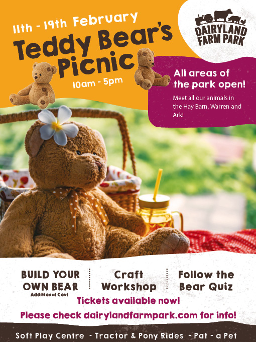 Teddy Bears Picnic at Dairyland Farm Park - Best Days Out Cornwall
